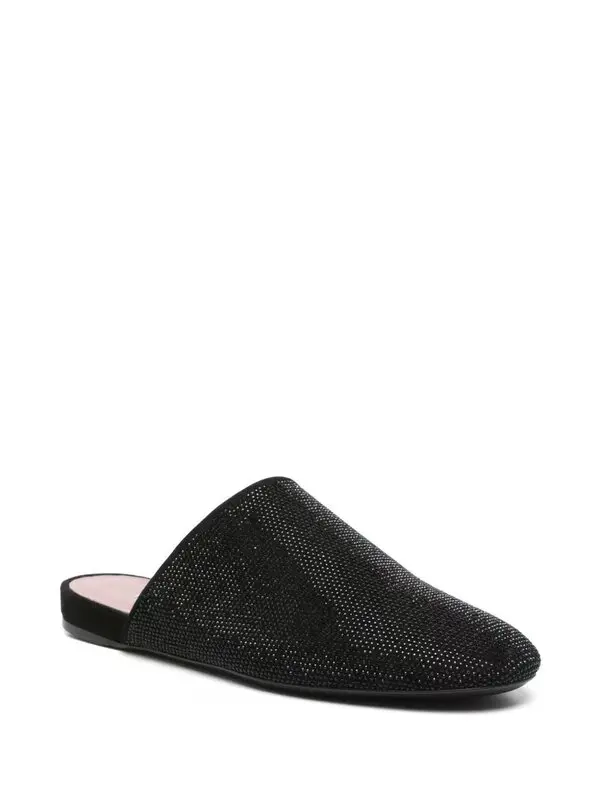Premiata Rhinestone-embellished Mules - Black