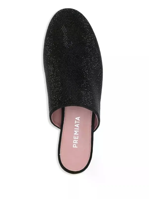Premiata Rhinestone-embellished Mules - Black