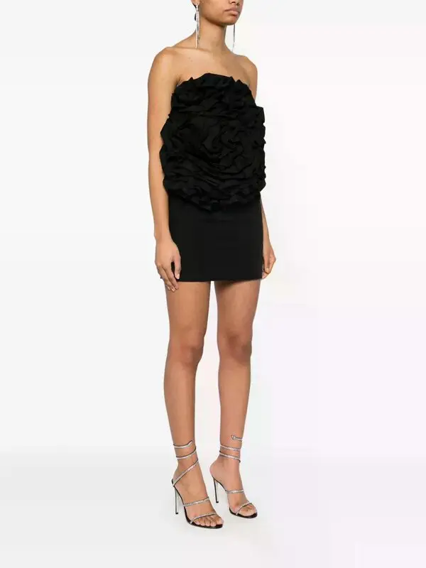ROTATE BY BIRGER CHRISTENSEN Floral-appliqué Mini Dress