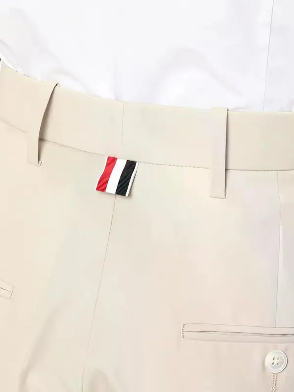 Thom Browne High-waisted Pleated Shorts - Neutrals
