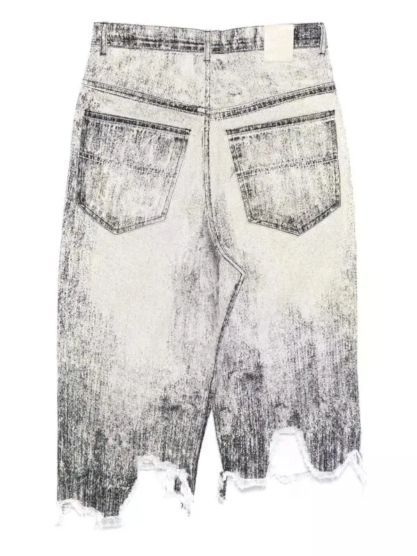 Camper Denim Midi Skirt - Grey
