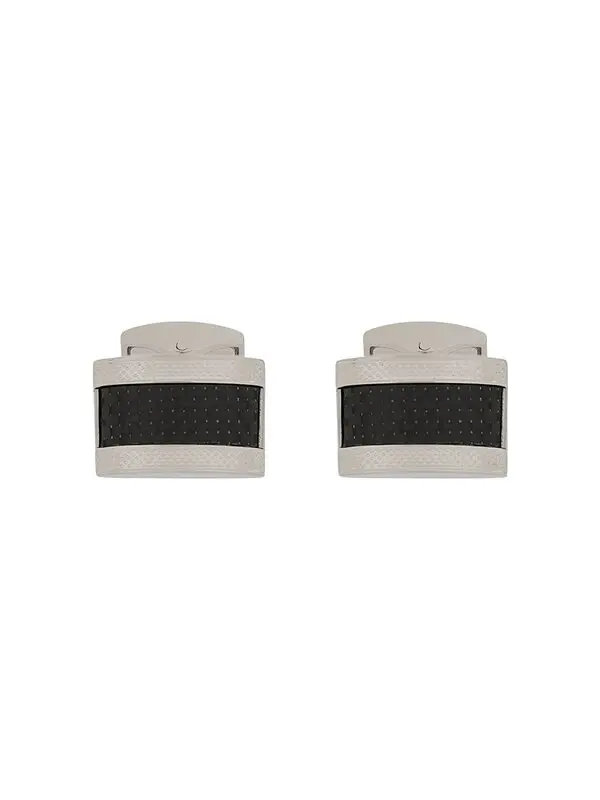 Tateossian Embossed Cufflinks - Black