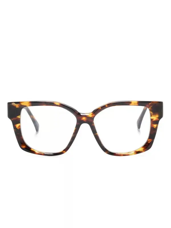 Max Mara Square-frame Glasses - Brown
