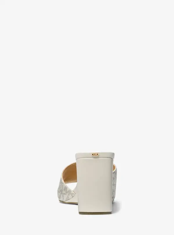 Michael Kors Merriam Signature Logo Wedge Sandal