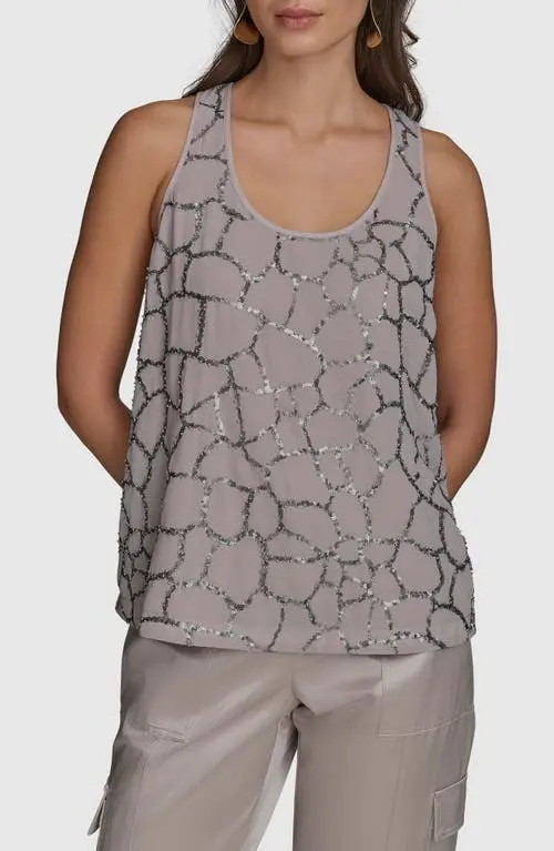 Donna Karan New York Sequin Tank - Clay
