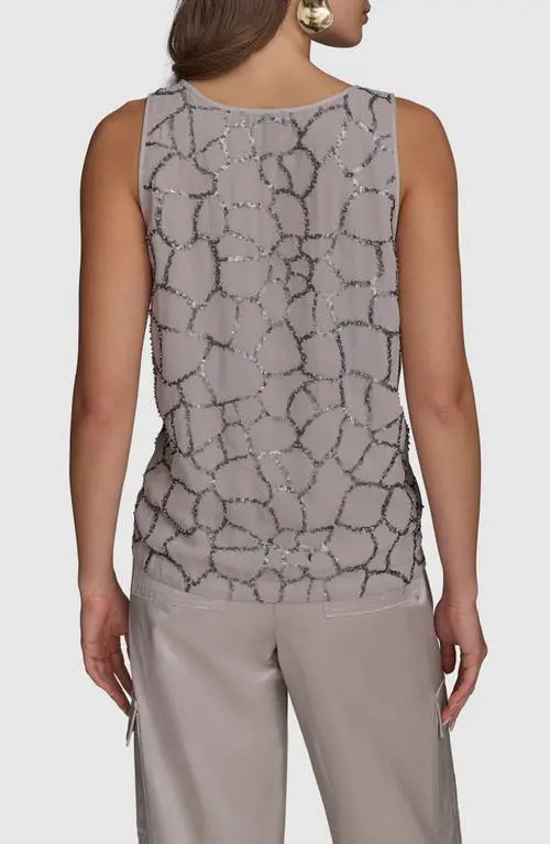 Donna Karan New York Sequin Tank - Clay