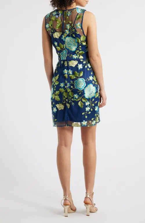 Sam Edelman Embroidered Floral Mesh Minidress