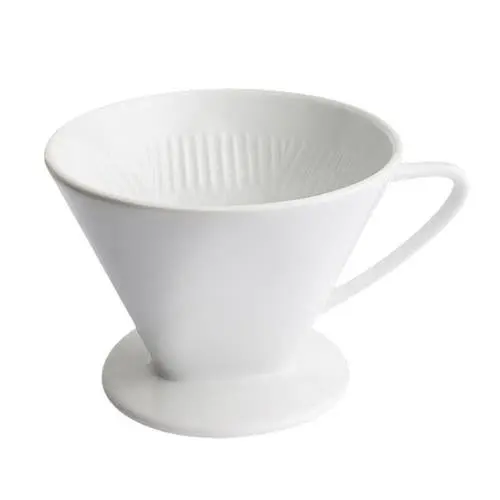 CILIO Porcelain #2 Pour Over Coffee Filter Holder - White