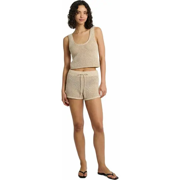 Onia Crochet Knit Micro Short - Sandshell