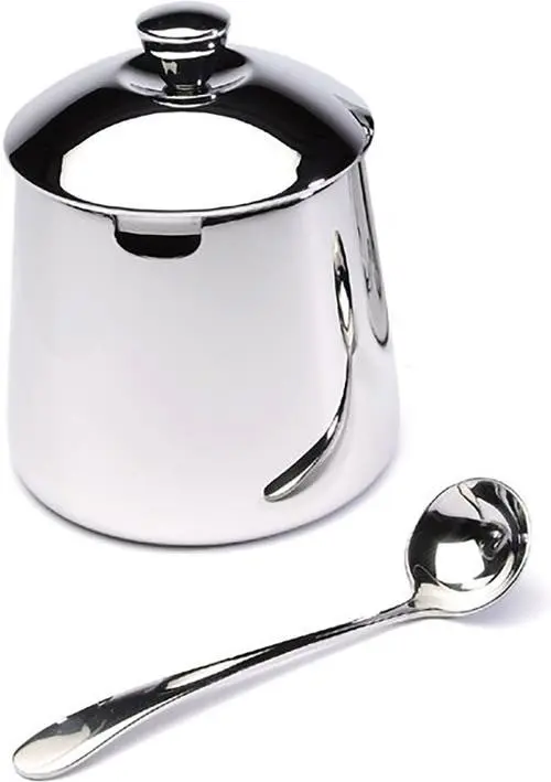 FRIELING 18/10 Stainless Steel 10-ounce Sugar Bowl With Spoon - Silver