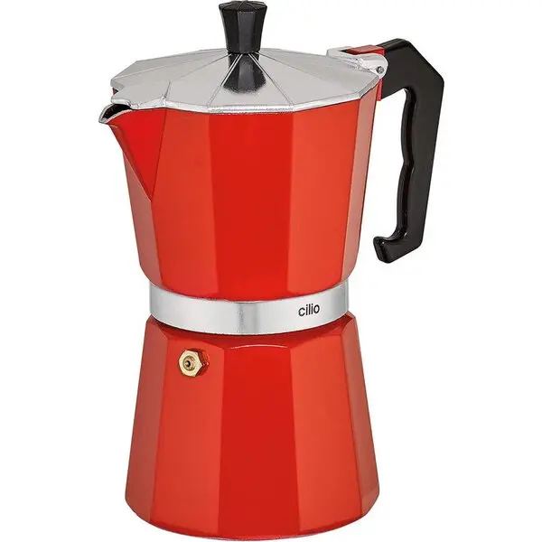 CILIO Classico Stovetop Espresso Maker - Red