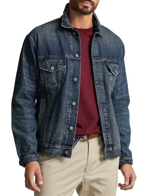Polo Ralph Lauren Big & Tall Denim Icon Trucker Jacket - Trenton