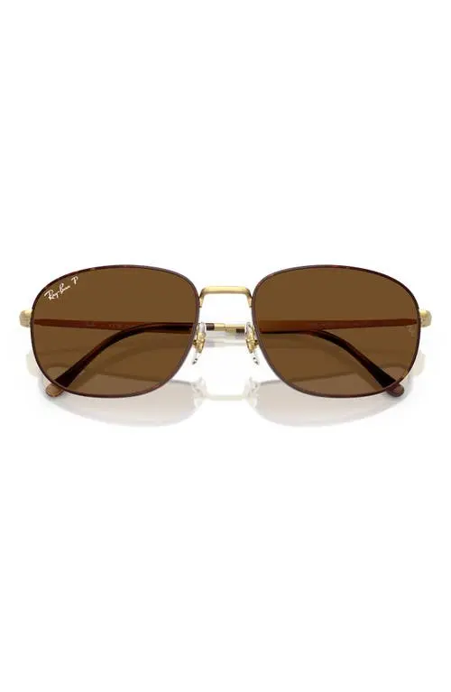 Ray-ban 60mm Polarized Sunglasses