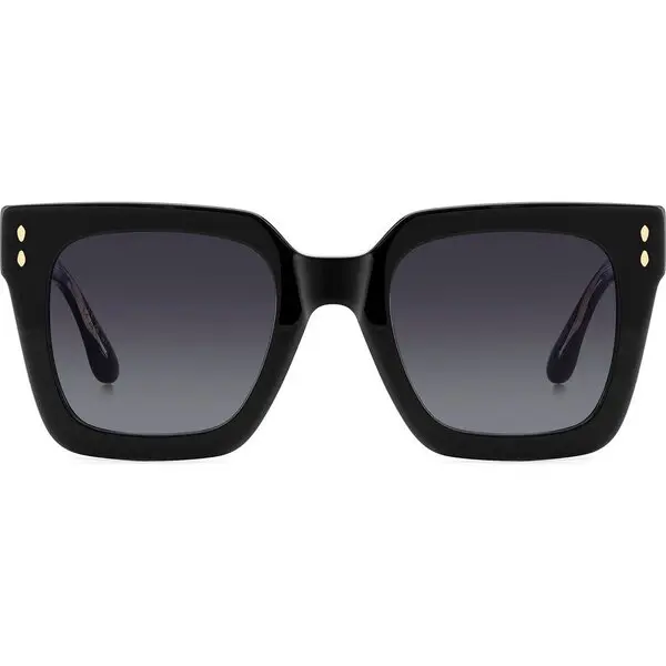 Isabel Marant 51mm Square Sunglasses - Black/ Dark Grey Sf