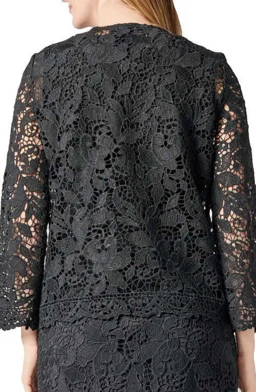 KASPER Lace Knit Cardigan