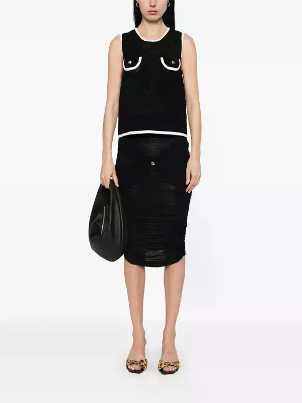 Elisabetta Franchi Open-knit Tank Top