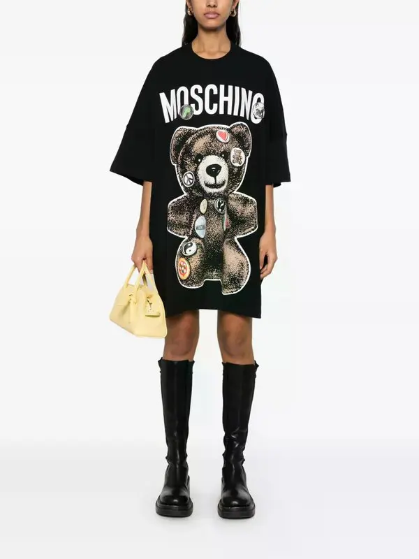 Moschino Teddy Bear-print Mini Dress