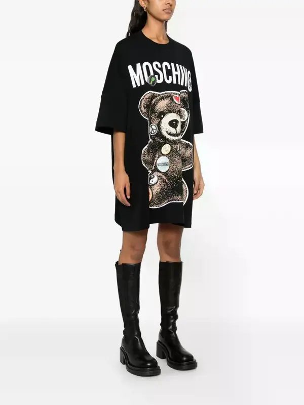 Moschino Teddy Bear-print Mini Dress