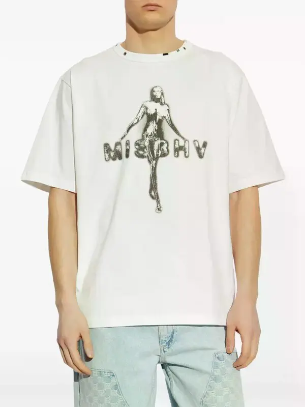 Misbhv Printed T-Shirt In White - 67% Off | Editorialist