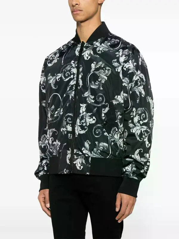 Versace Barocco-print Bomber Jacket