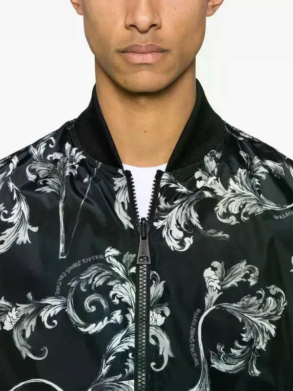 Versace Barocco-print Bomber Jacket