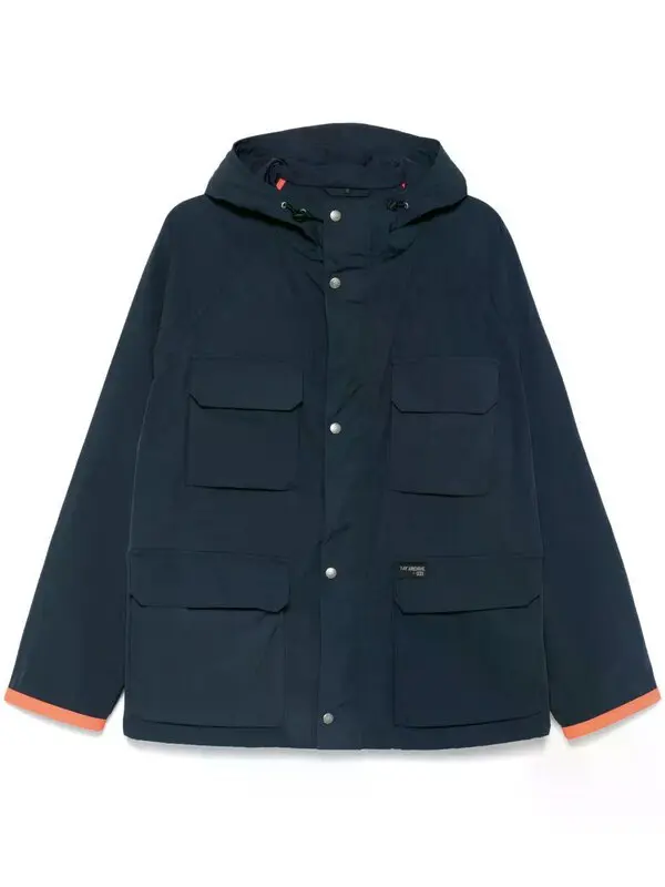 FAY Hooded Jacket With Patch Pockets