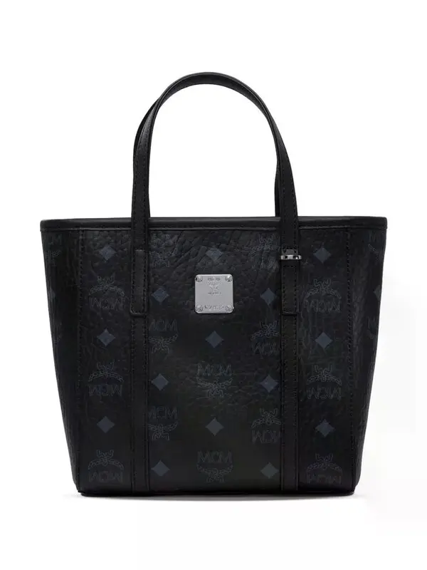 Mcm Leather Tote - Black