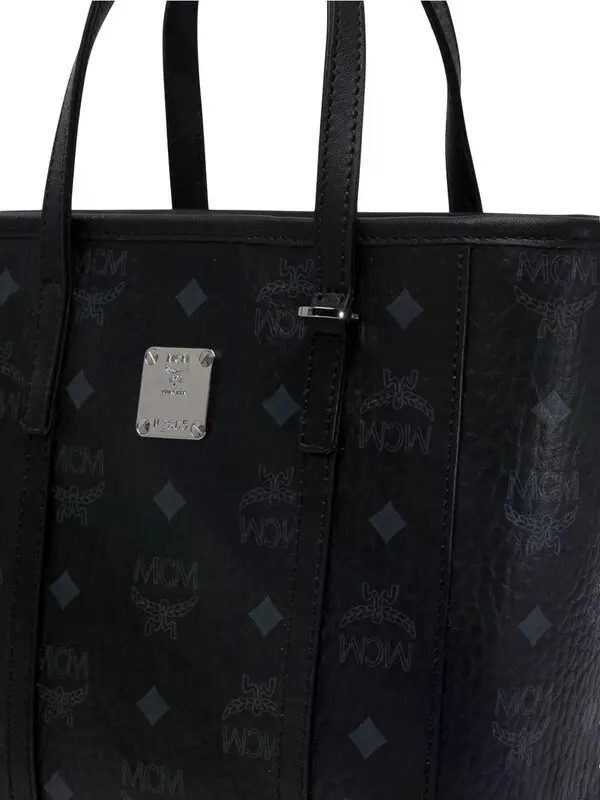 Mcm Leather Tote - Black