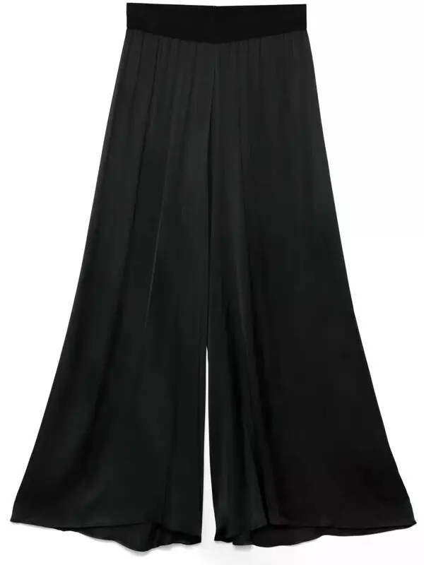 MERCI Satin Trousers - Black