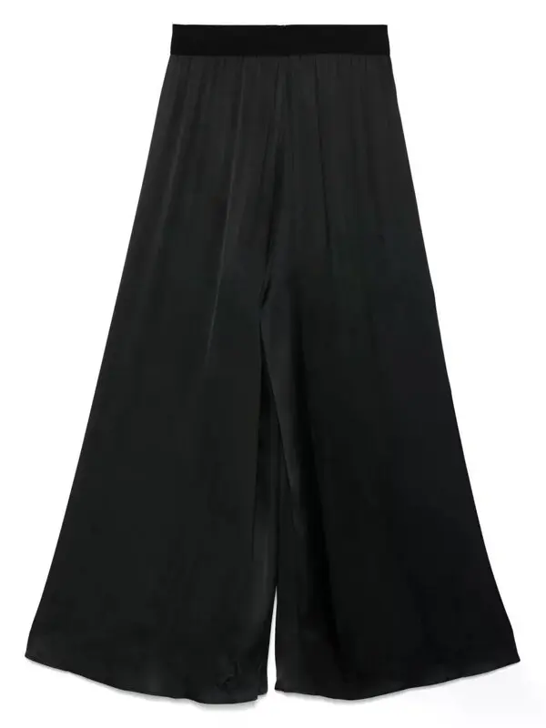 MERCI Satin Trousers - Black