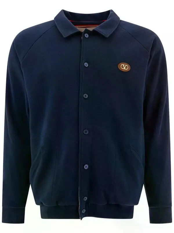 Valentino Garavani Logo-patch Cardigan
