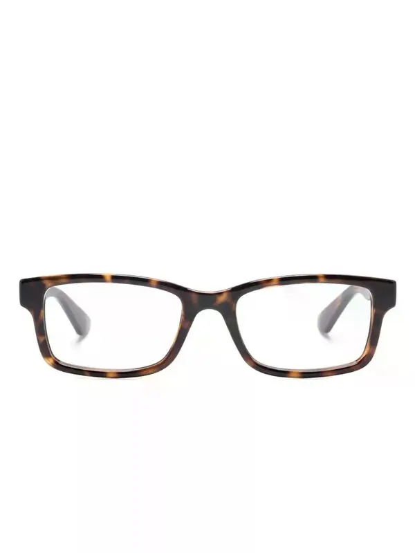 Gucci Square Frame Eyeglasses - Brown