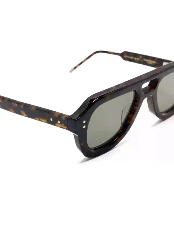 Thom Browne Pilot-frame Sunglasses - Brown