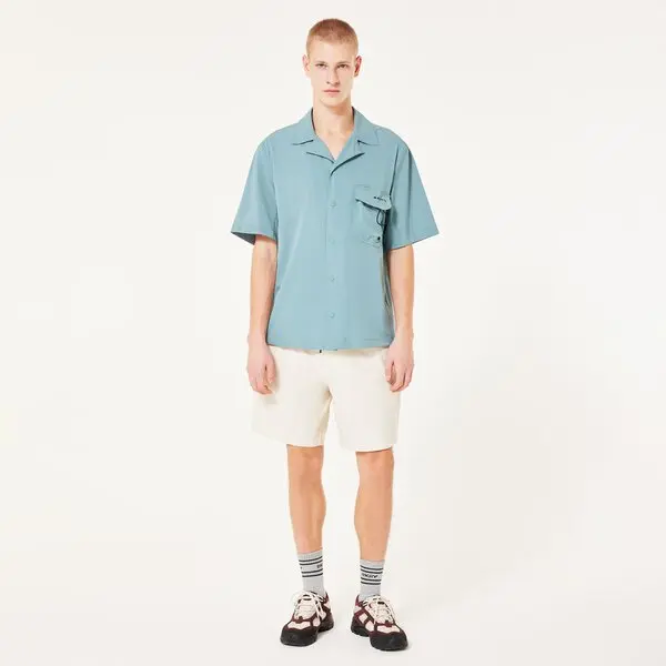 Oakley Cuban Collar Ss Shirt - Pacific