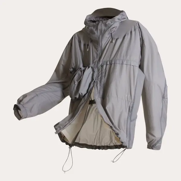 Oakley Latitude Flight Windbreaker Jacket - Cement