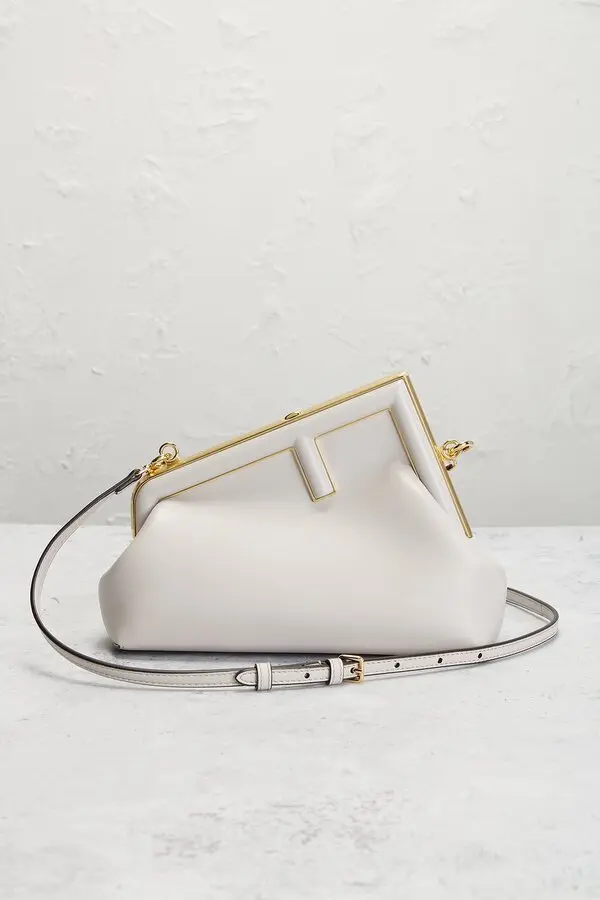 Fendi First Shoulder Bag - White | Editorialist