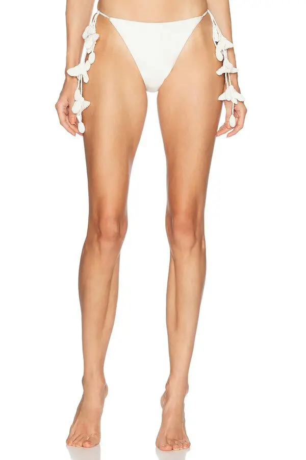 Cult Gaia Estrella Bikini Bottom - Off White