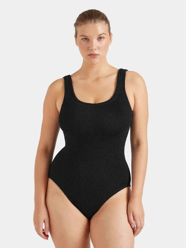 Hunza G Coverage Square Neck Swimsuit - Black