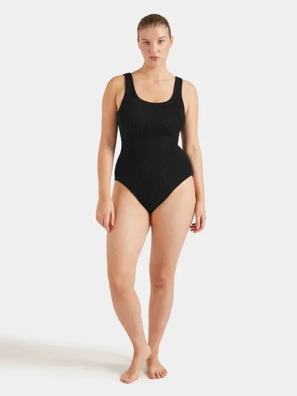 Hunza G Coverage Square Neck Swimsuit - Black