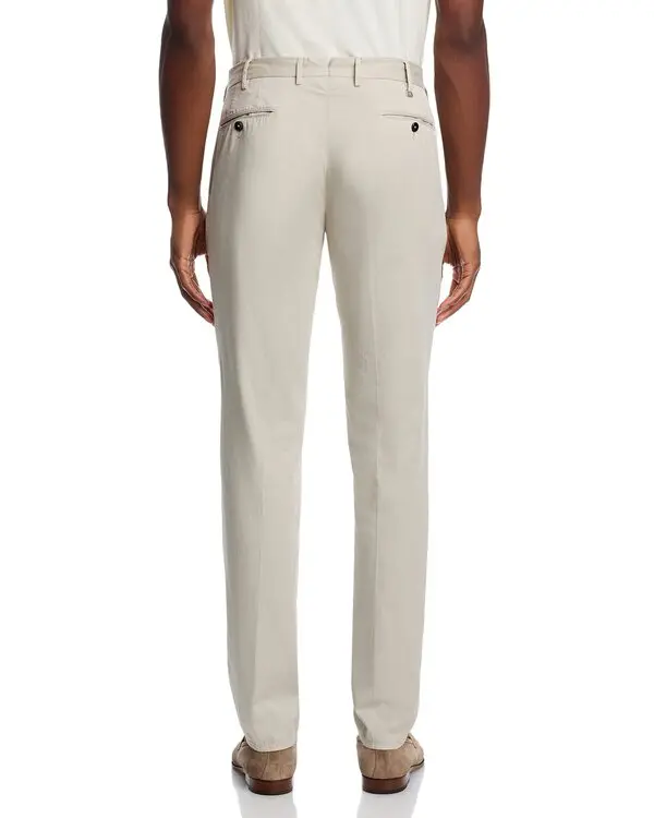 PT TORINO Garment-dyed Silkochino Slim Fit Pants - Stone