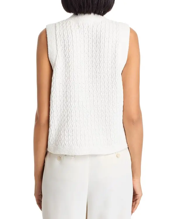 Aqua Knit Sweater Vest
