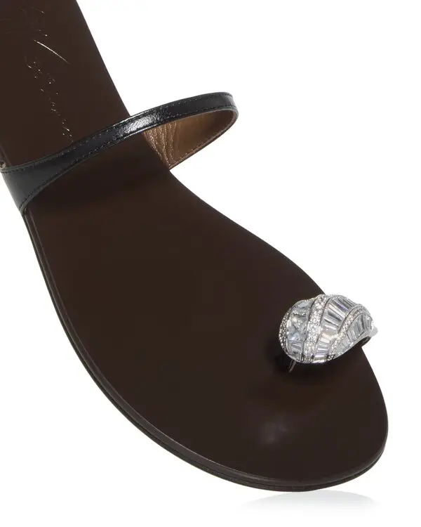 GIUSEPPE ZANOTTI 30th Anniversary Embellished Sandals - Nero