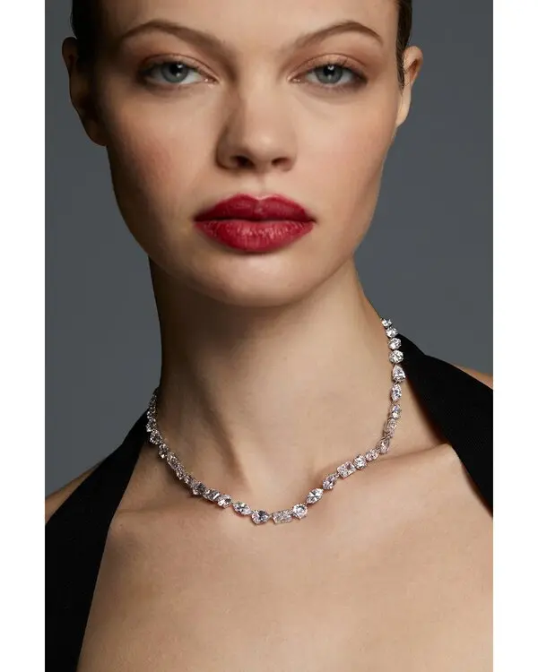 Nadri Btrx Cubic Zirconia Collar Necklace