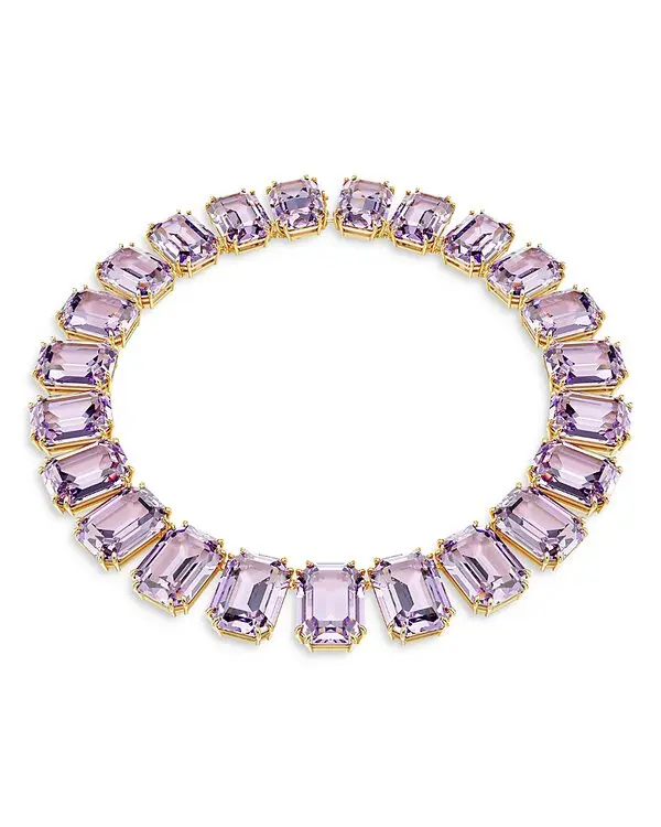 SWAROVSKI Millenia Crystal Tennis Necklace - Pink