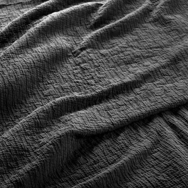 HUDSON PARK COLLECTION Textured Italian Matelasse Coverlet, Full/queen Exclusive - Black
