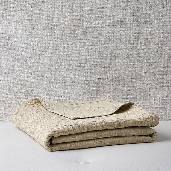 HUDSON PARK COLLECTION Textured Italian Matelasse Coverlet, King Exclusive - Beige