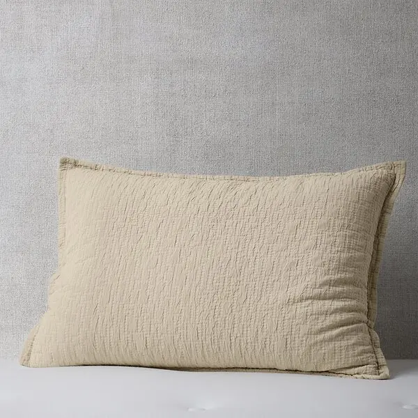 HUDSON PARK COLLECTION Textured Italian Matelasse King Sham Set Exclusive - Beige