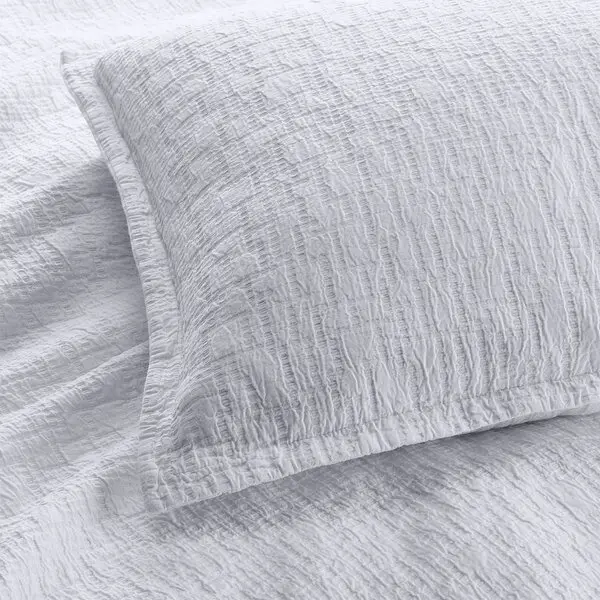 HUDSON PARK COLLECTION Textured Italian Matelasse King Sham Set Exclusive - White