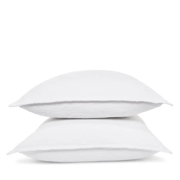 HUDSON PARK COLLECTION Textured Italian Matelasse Euro Sham Set Exclusive - White