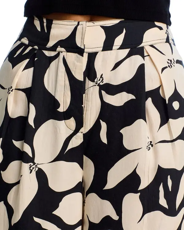 Aqua Ayala Floral Wide Leg Pants